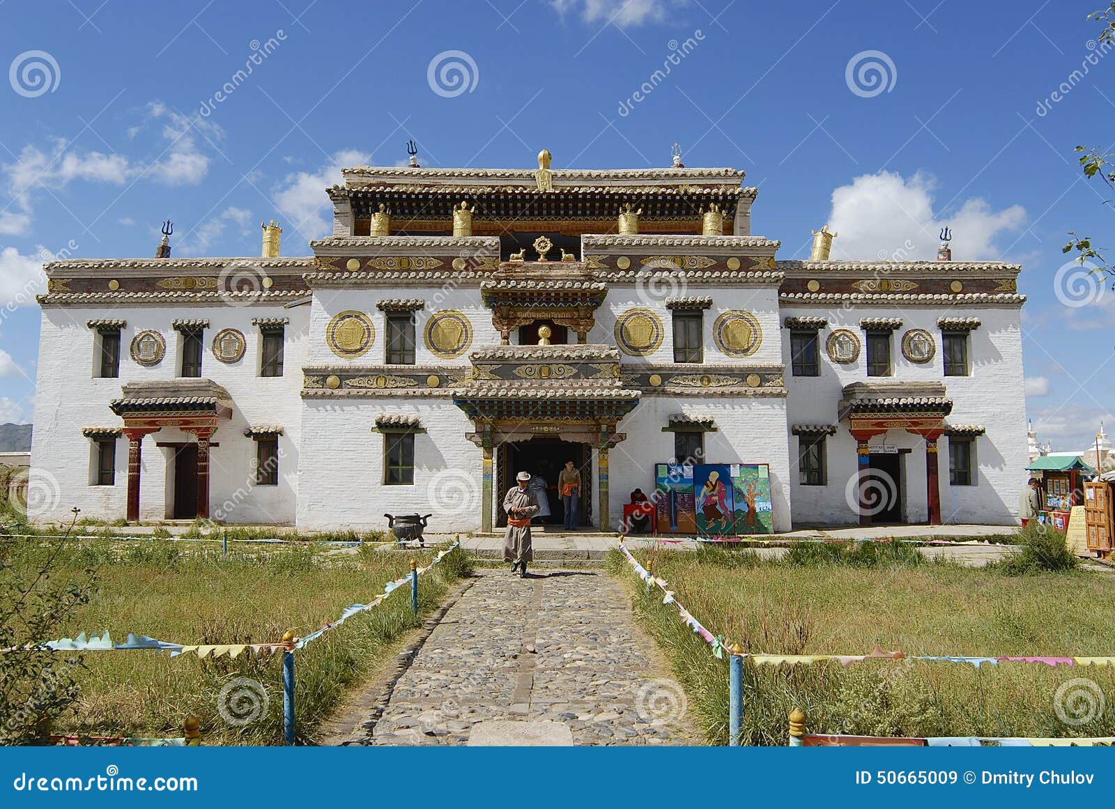 Mongolian People Explore Erdene Zuu Monastery in Kharkhorin, Mongolia ...