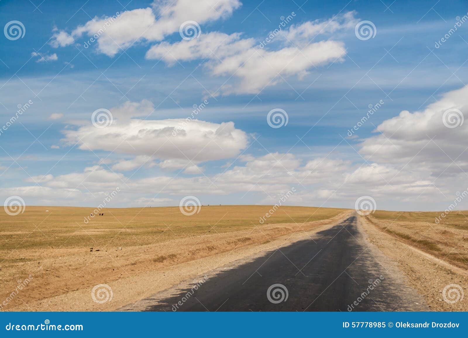 Mongolian road stock image. Image of forward, europe - 57778985