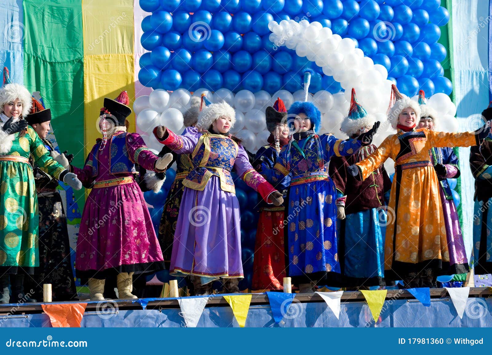 Mongolian Singers at Shrovetide Editorial Image - Image of length, line ...