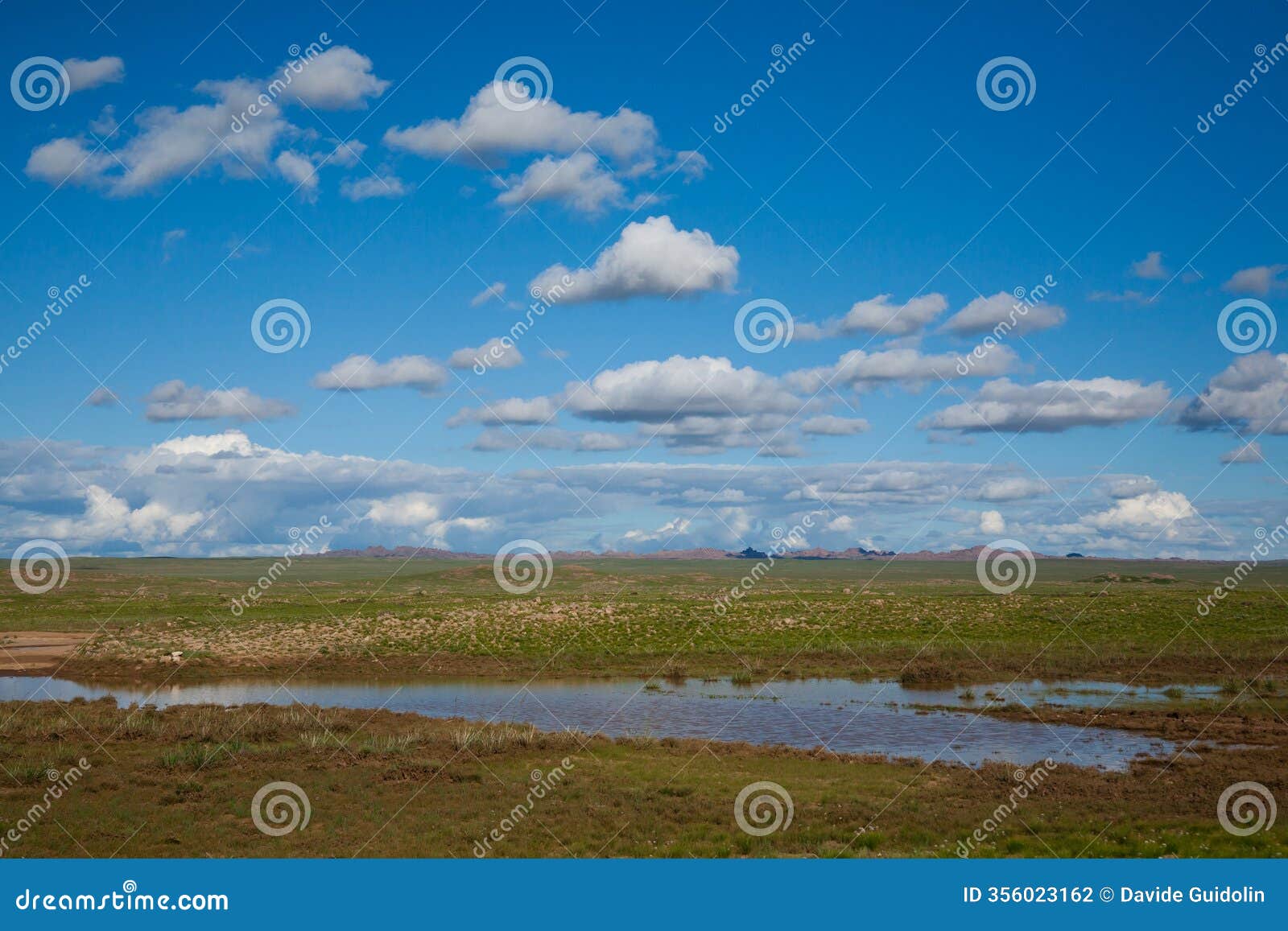 Mongolian Steppe, Gobi Desert Landscape, Mongolia Stock Photo - Image ...