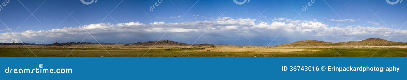 Mongolian Steppe Landscape Panorama Stock Photo - Image of mongolian ...