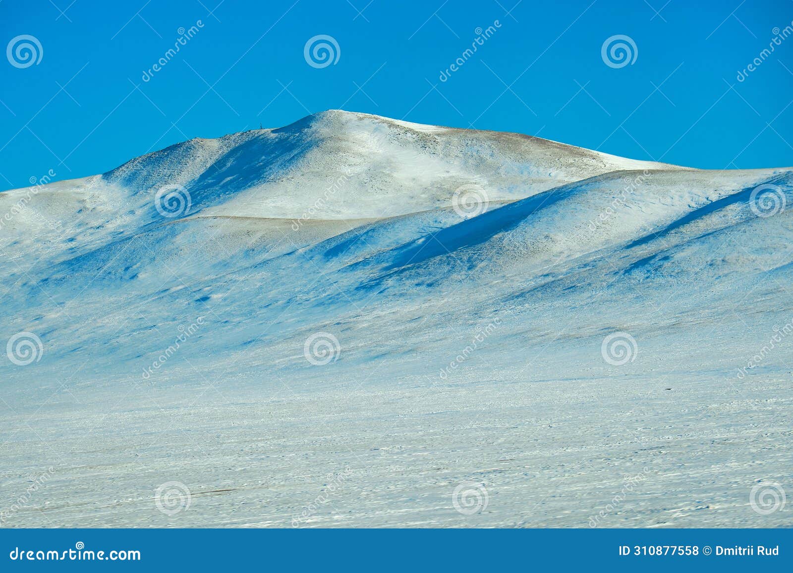 Mongolian Steppe in Winter during the Daytime. Stock Photo - Image of ...