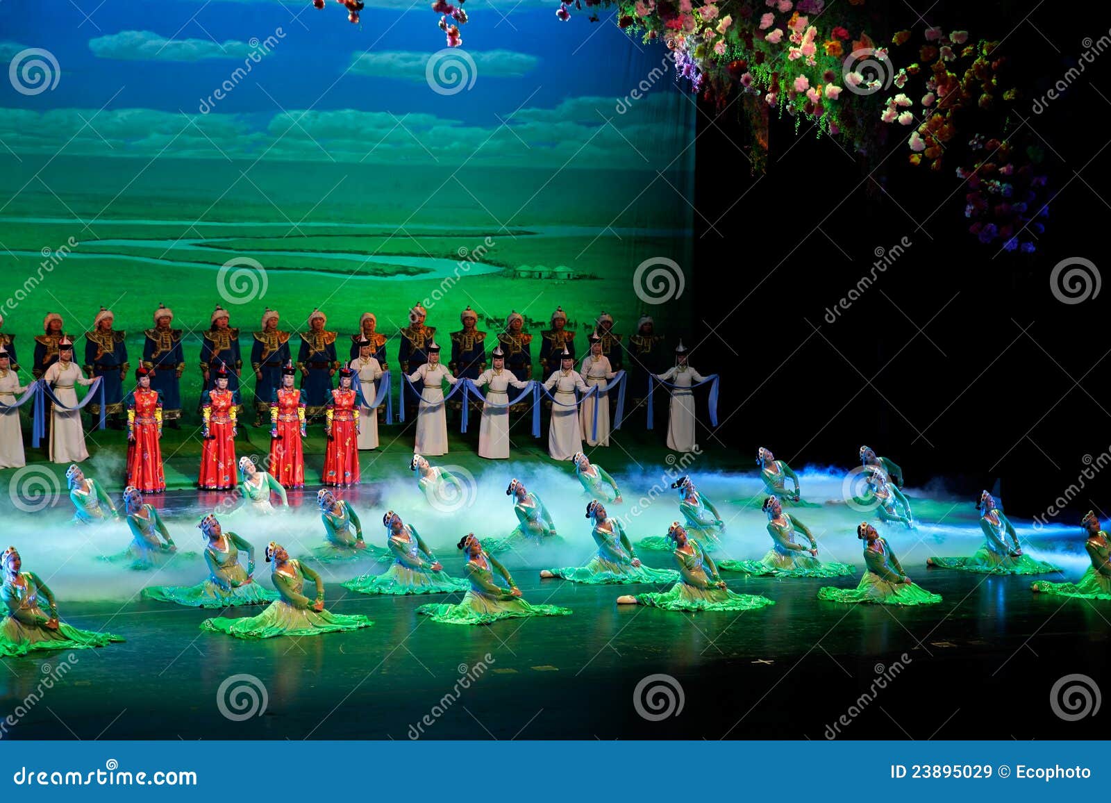Mongolian Traditional Dancing Editorial Stock Image - Image of asia ...