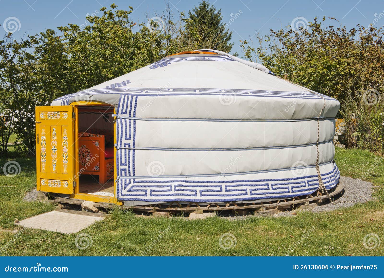 Mongolian Yurt, Ger Camp Royalty-Free Stock Image | CartoonDealer.com ...