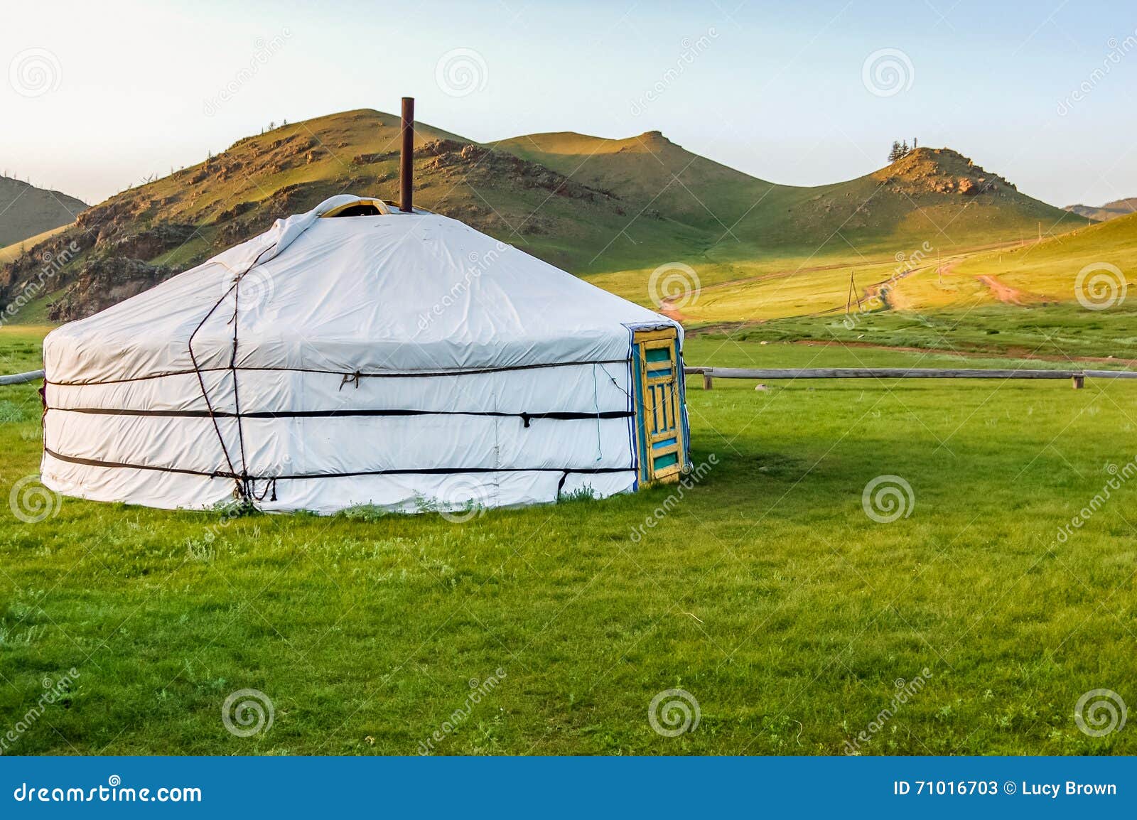 Mongolian yurt on steppe stock image. Image of canvas - 71016703