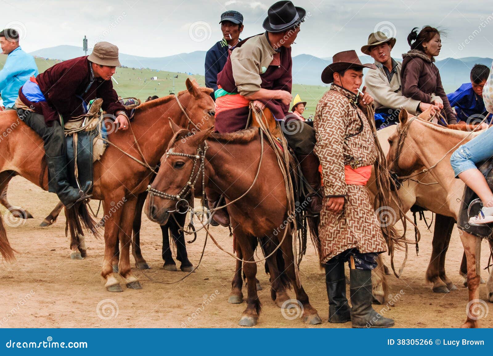 Mongolians at Nadaam Horse Race Editorial Photo - Image of community ...