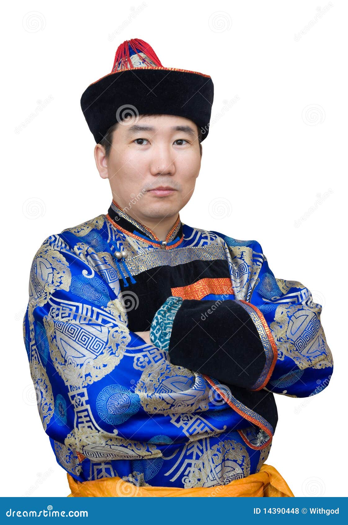 Mongools stock foto. Image of mannetje, geïsoleerd, wapen - 14390448