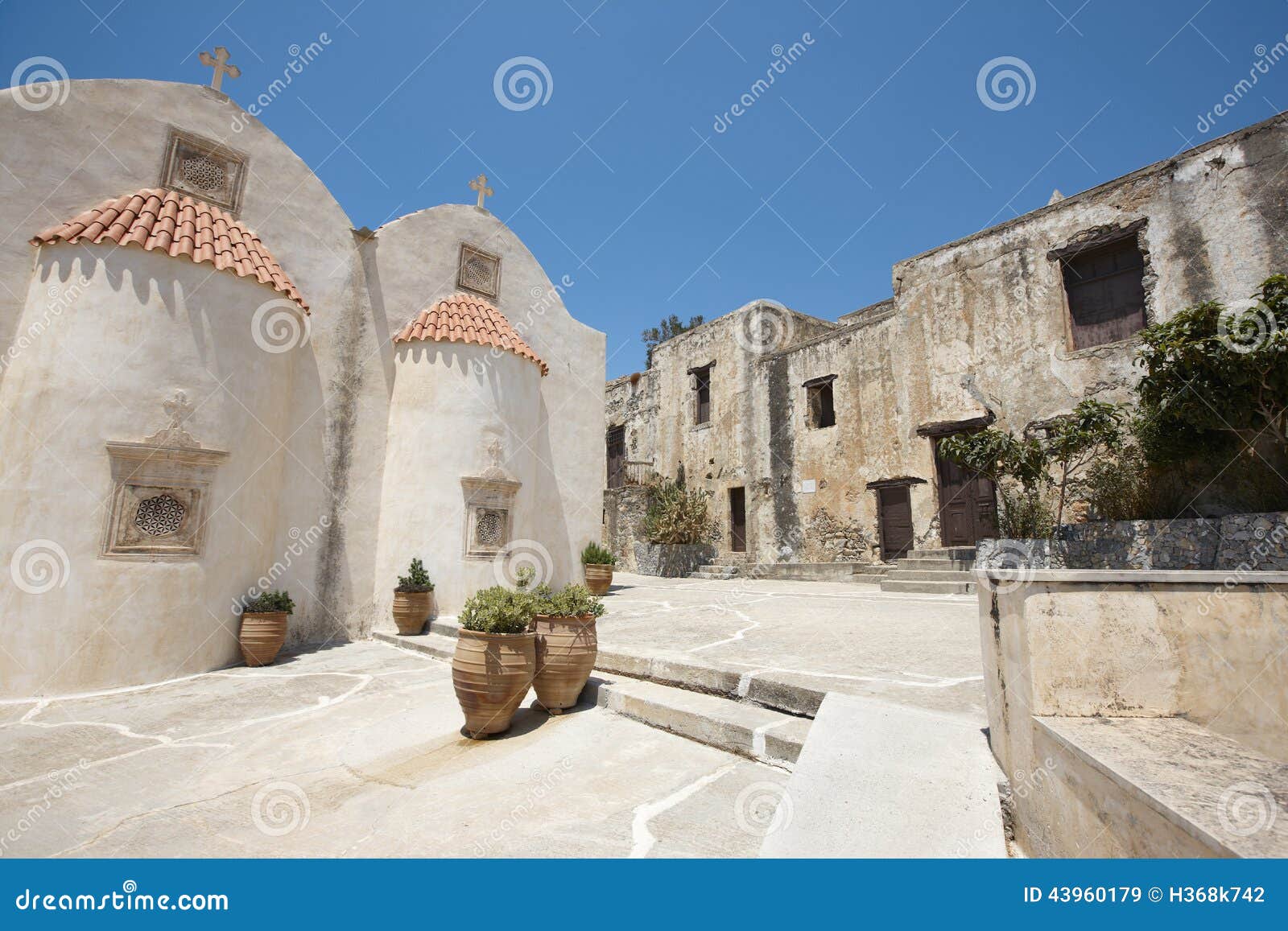 Moni Preveli Monastery in Crete. Greece Stock Image - Image of ...