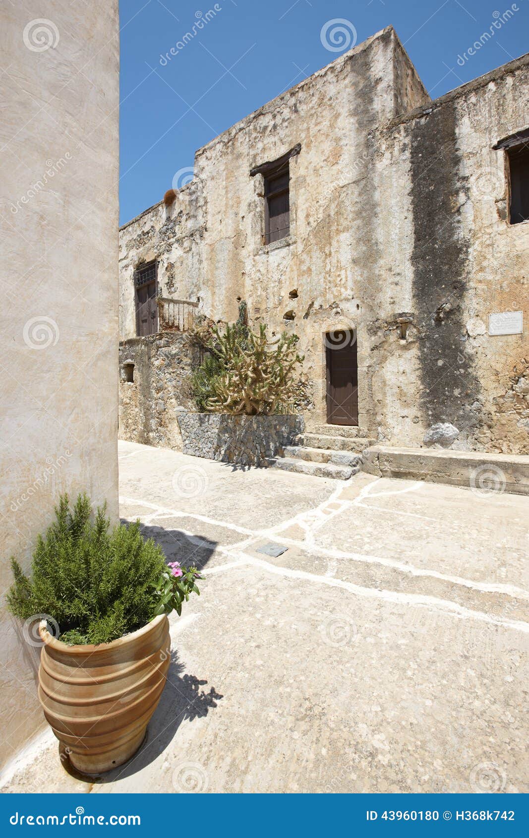 Moni Preveli Monastery in Crete. Greece Stock Photo - Image of ...