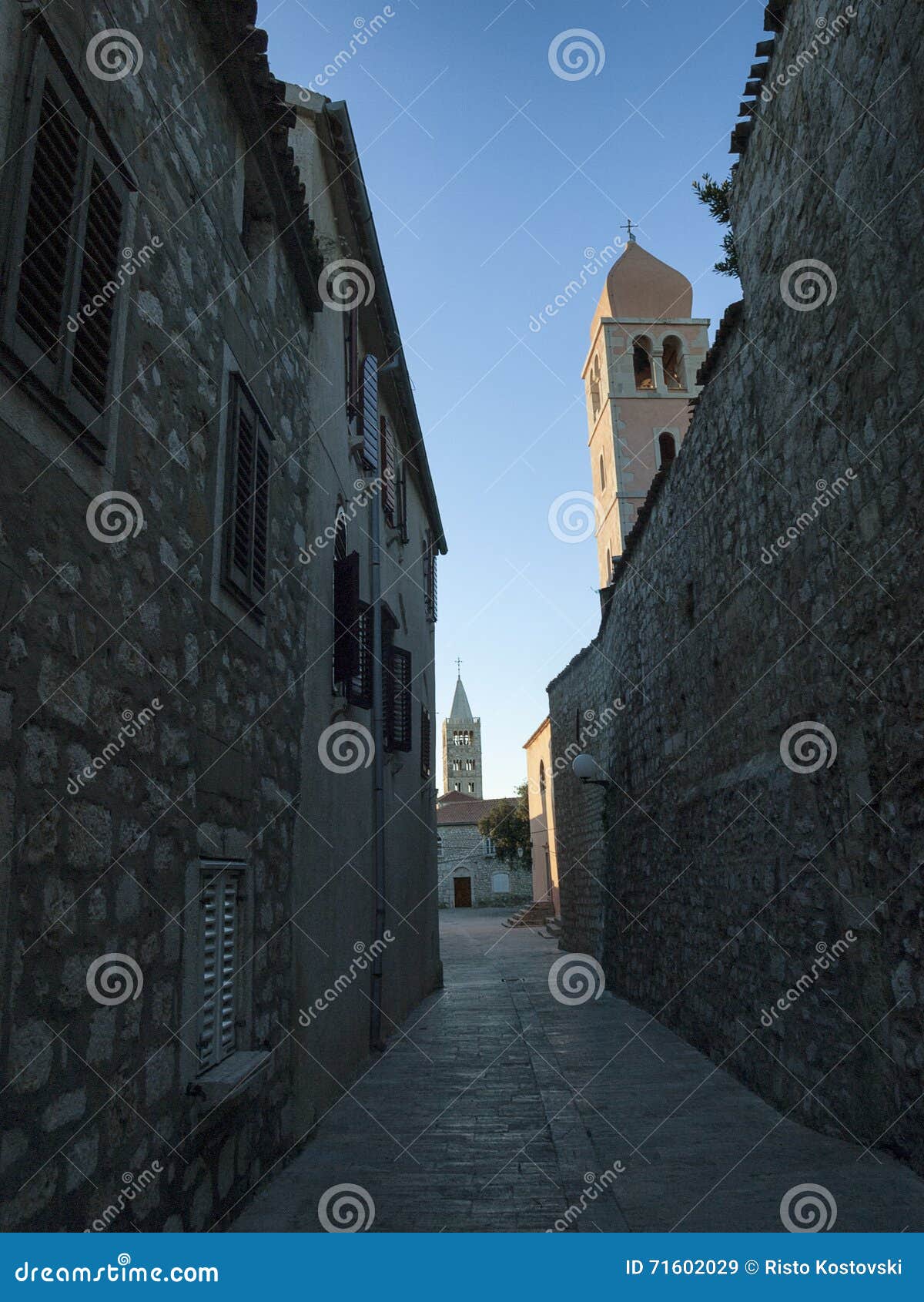 Moning light on bell tower stock image. Image of baroque - 71602029