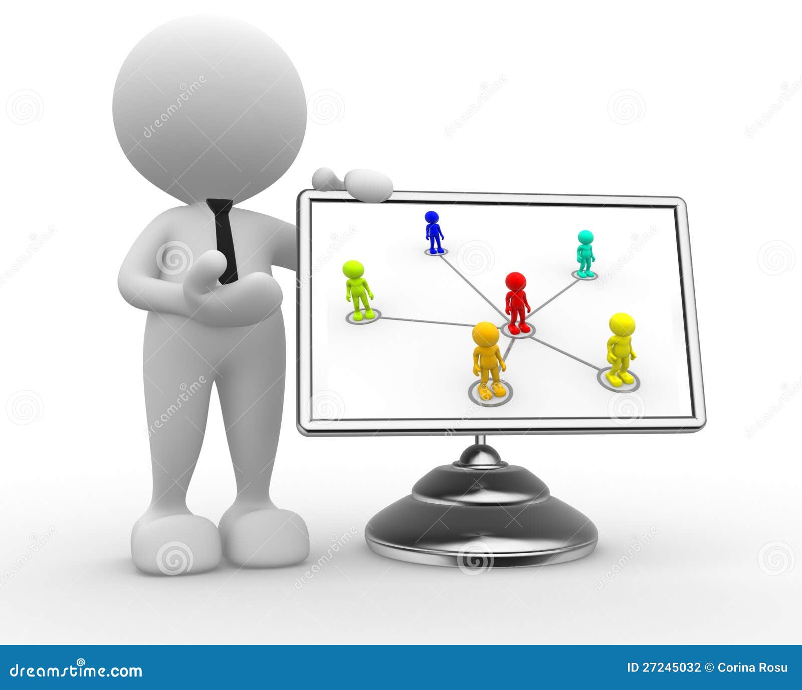 Monitor stock illustration. Illustration of communicate - 27245032
