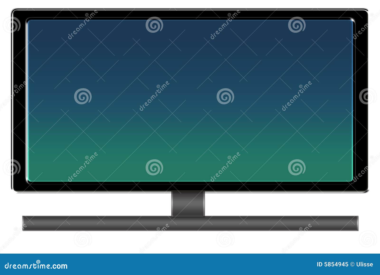 Monitor stock illustration. Illustration of monitor, plasma - 5854945