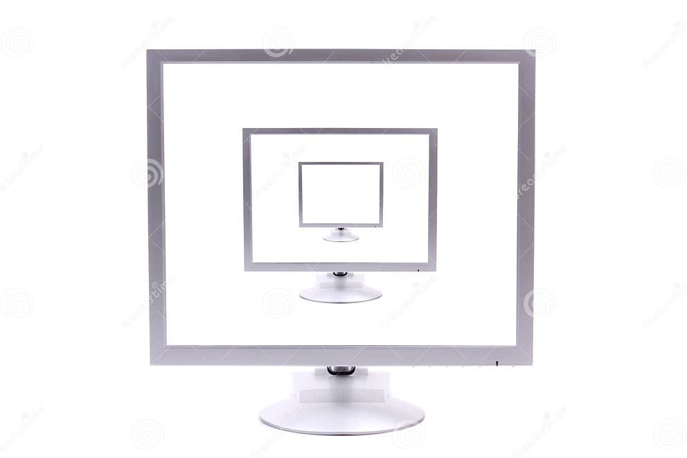 Monitor aislado imagen de archivo. Imagen de monitor, internet - 5536669