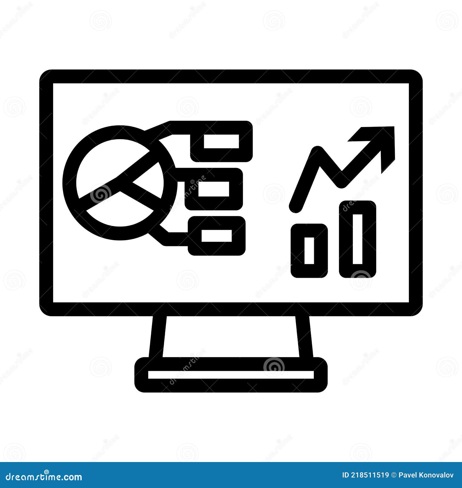 The Diagram Icon. Chart And Infograph, Infographic, Graph, Flowchart ...