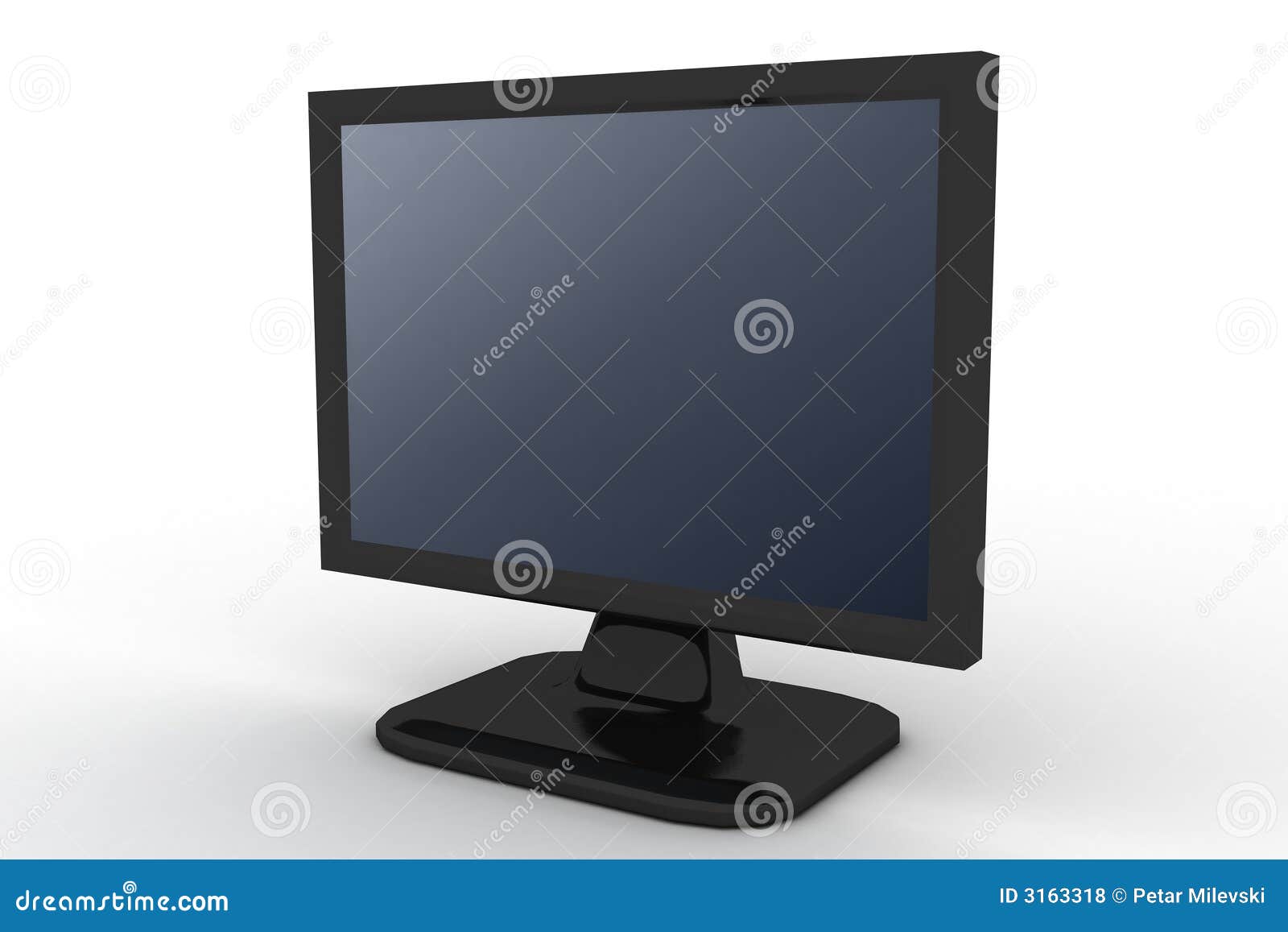 Monitor With Blue Shade Picture. Image: 3163318