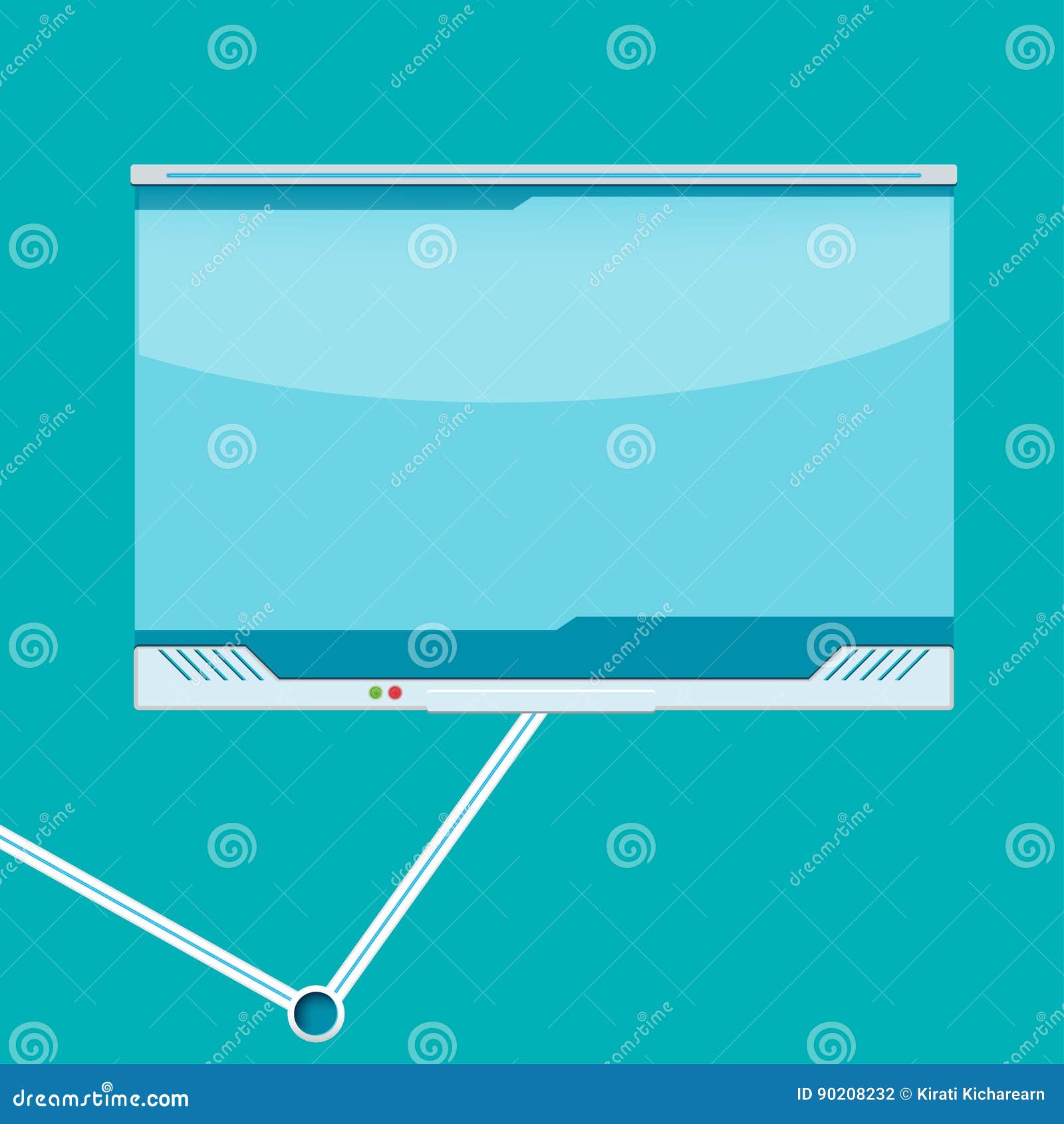 Monitor Border High Technology Design Stock Vector - Illustration of ...