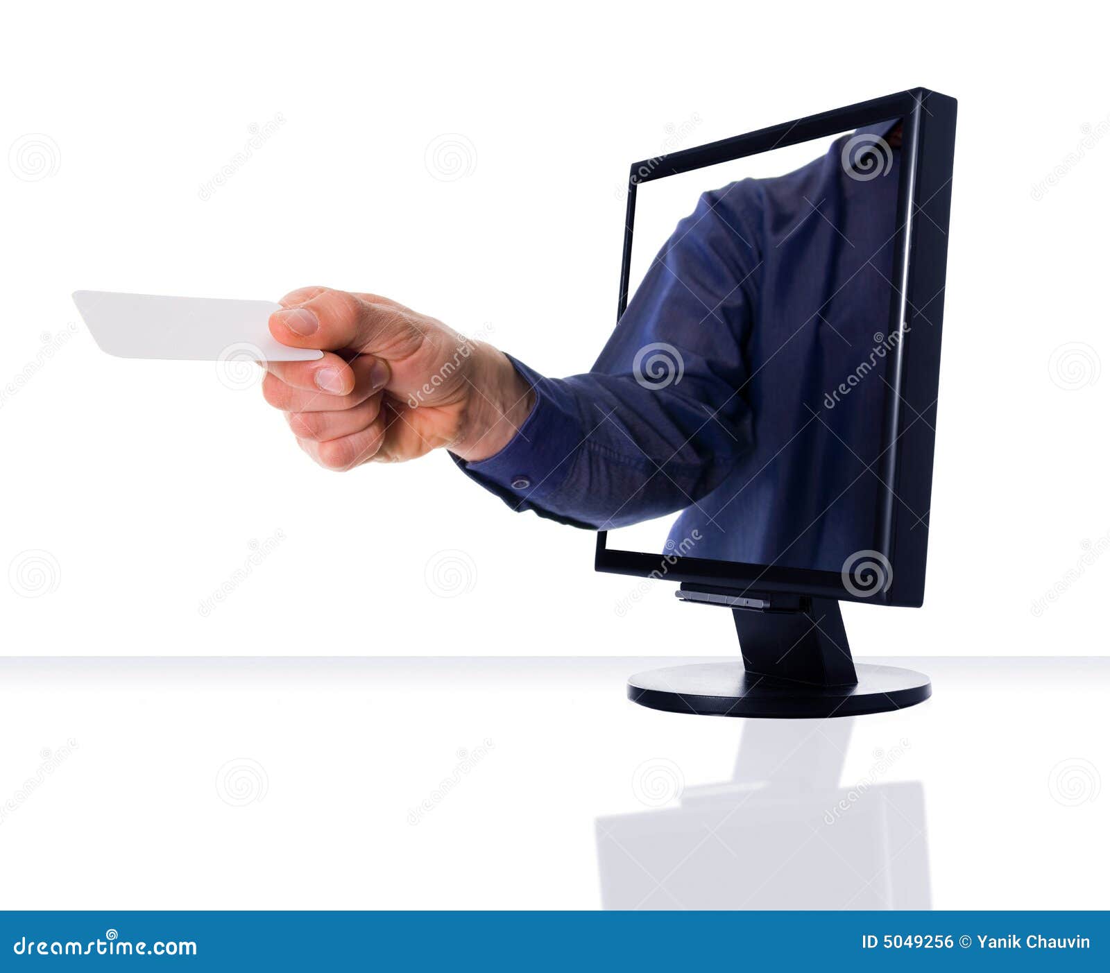 Monitor Business card stock photo. Image of communicate - 5049256