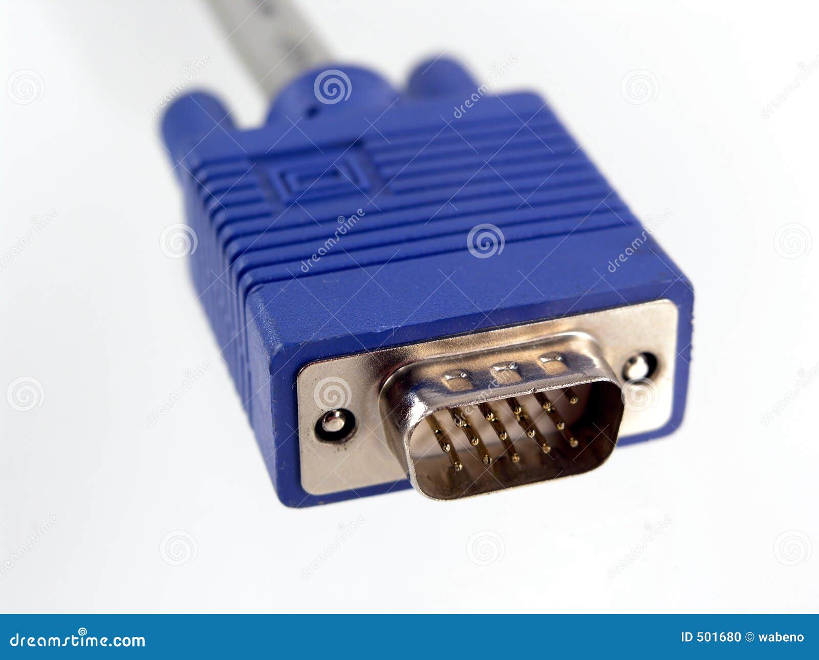 Monitor cable stock photo. Image of cable, blue, monitor - 501680