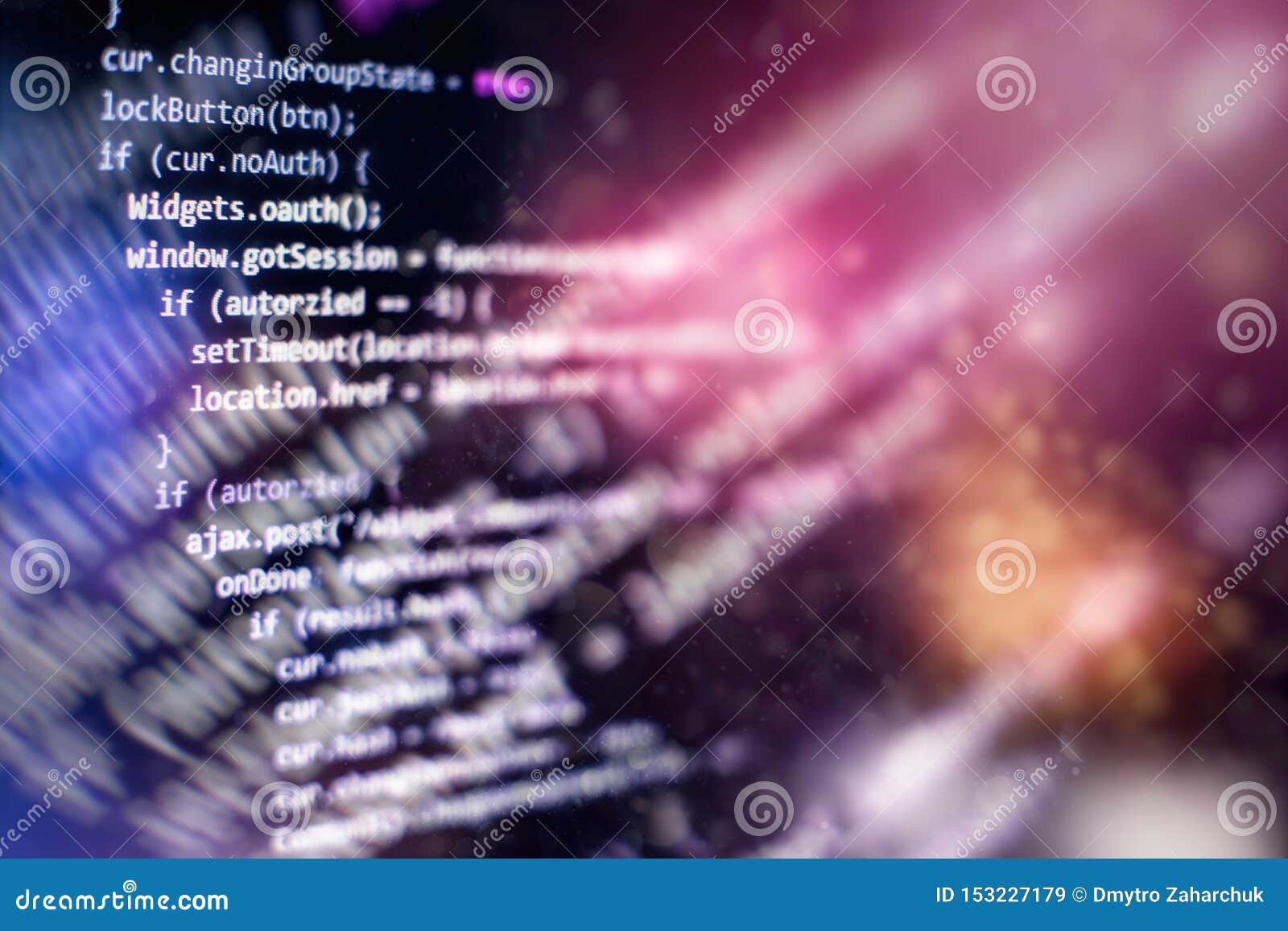 Monitor Closeup Of Function Source Code Abstract It Technology Background Software Source Code 2314