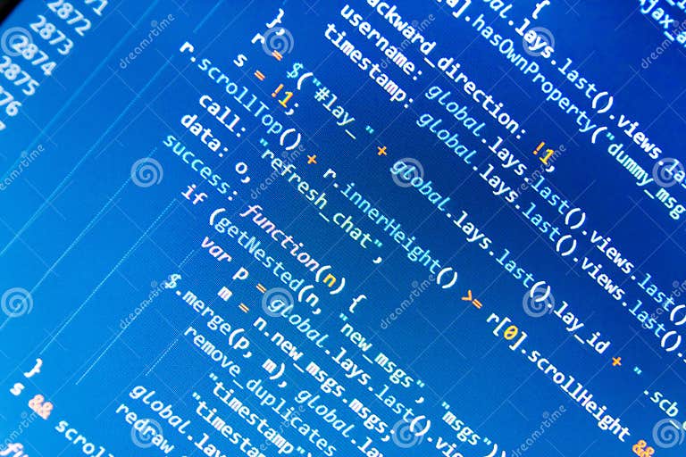 Monitor Closeup Of Function Source Code Website Programming Code 9917