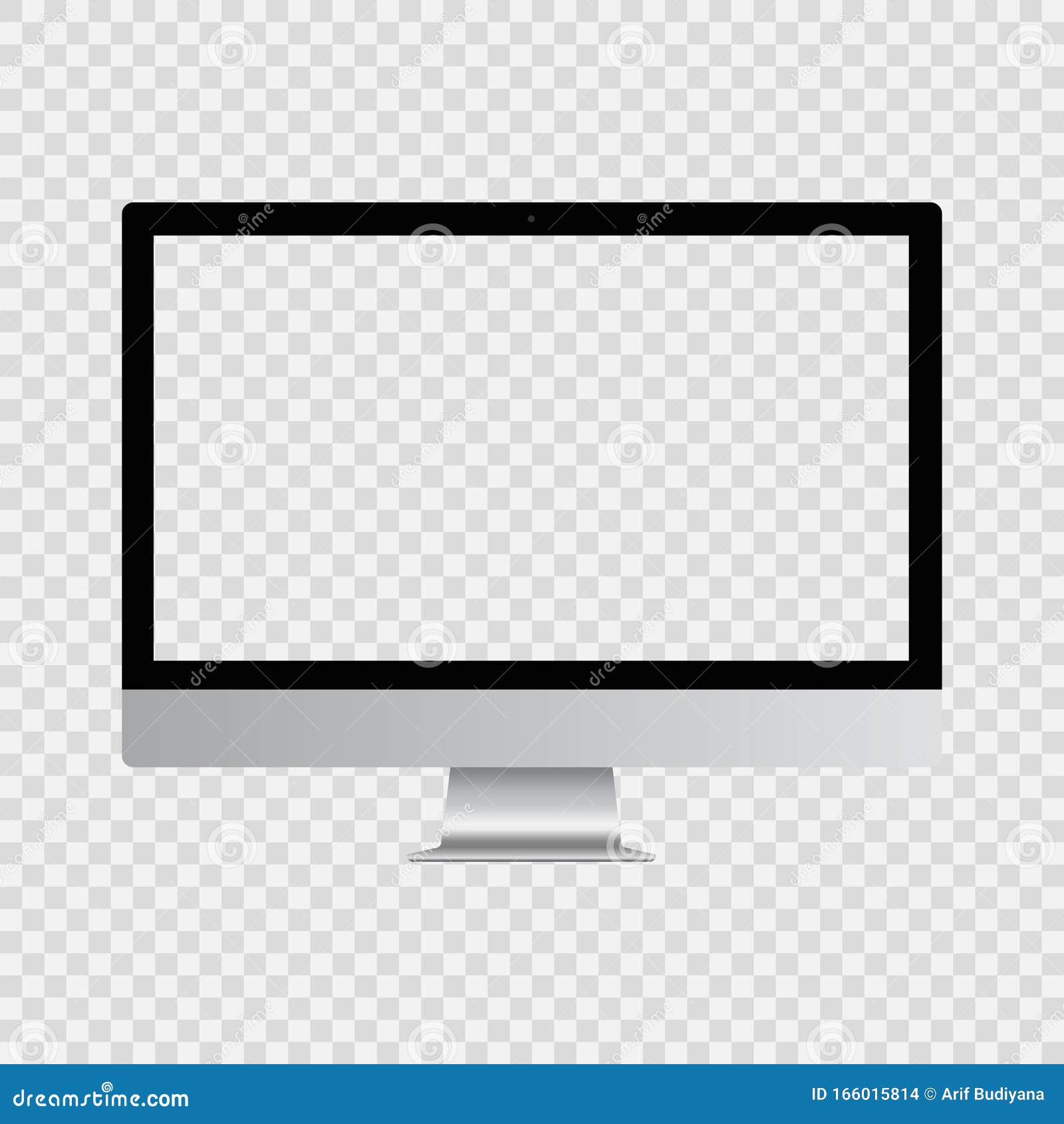 Monitor Computer All In One With Blank Screen Isolated On The ...
