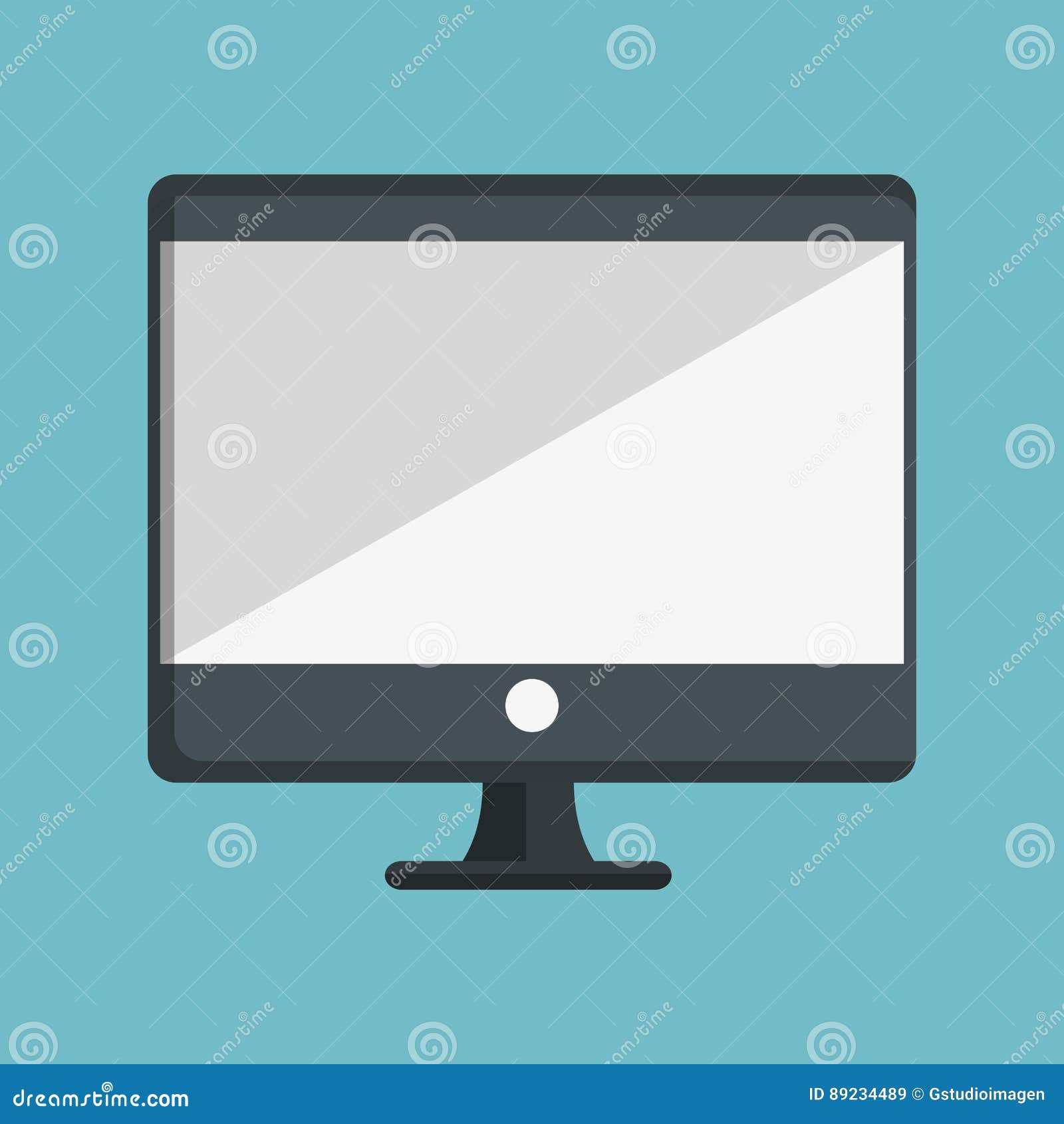 Monitor Computer Desktop Icon Stock Illustration - Illustration of ...