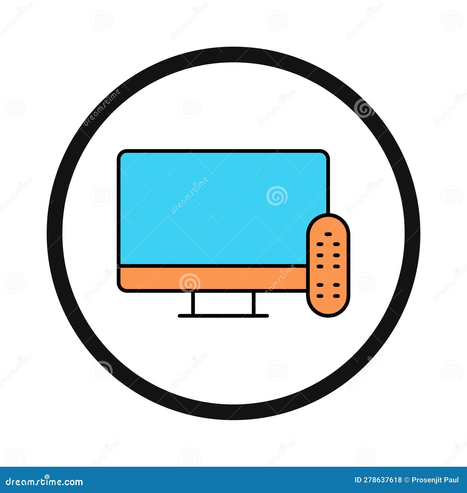 Monitor, Computer, Device, Remote, Display, Computer Monitor Icon Stock ...