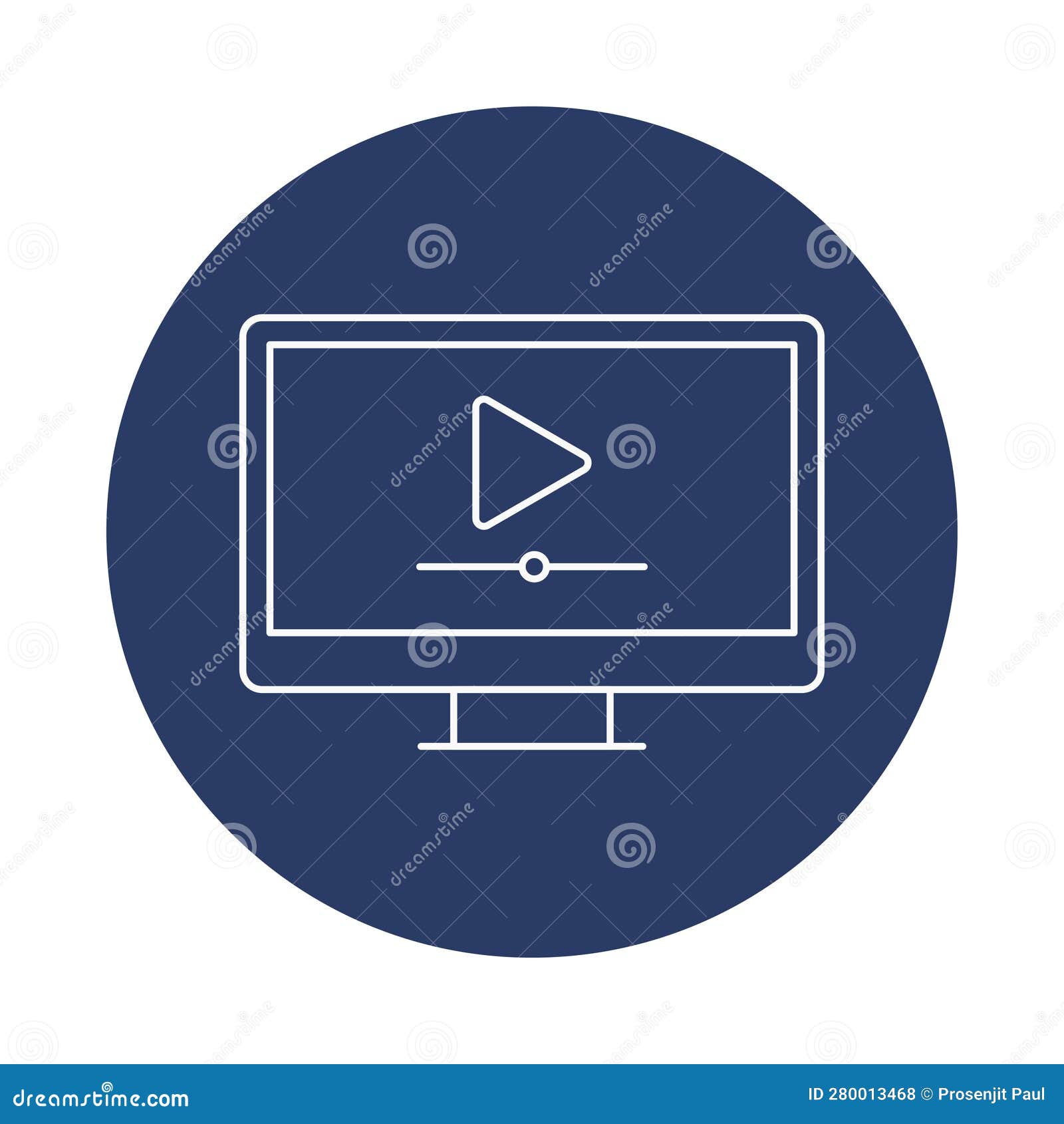 Monitor, Computer, Video Player, Video, Computer Video Icon Stock ...