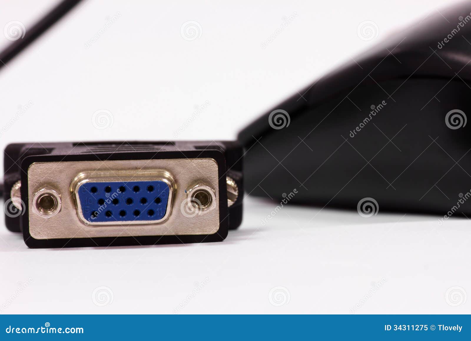 Monitor connector stock image. Image of connection, connector - 34311275