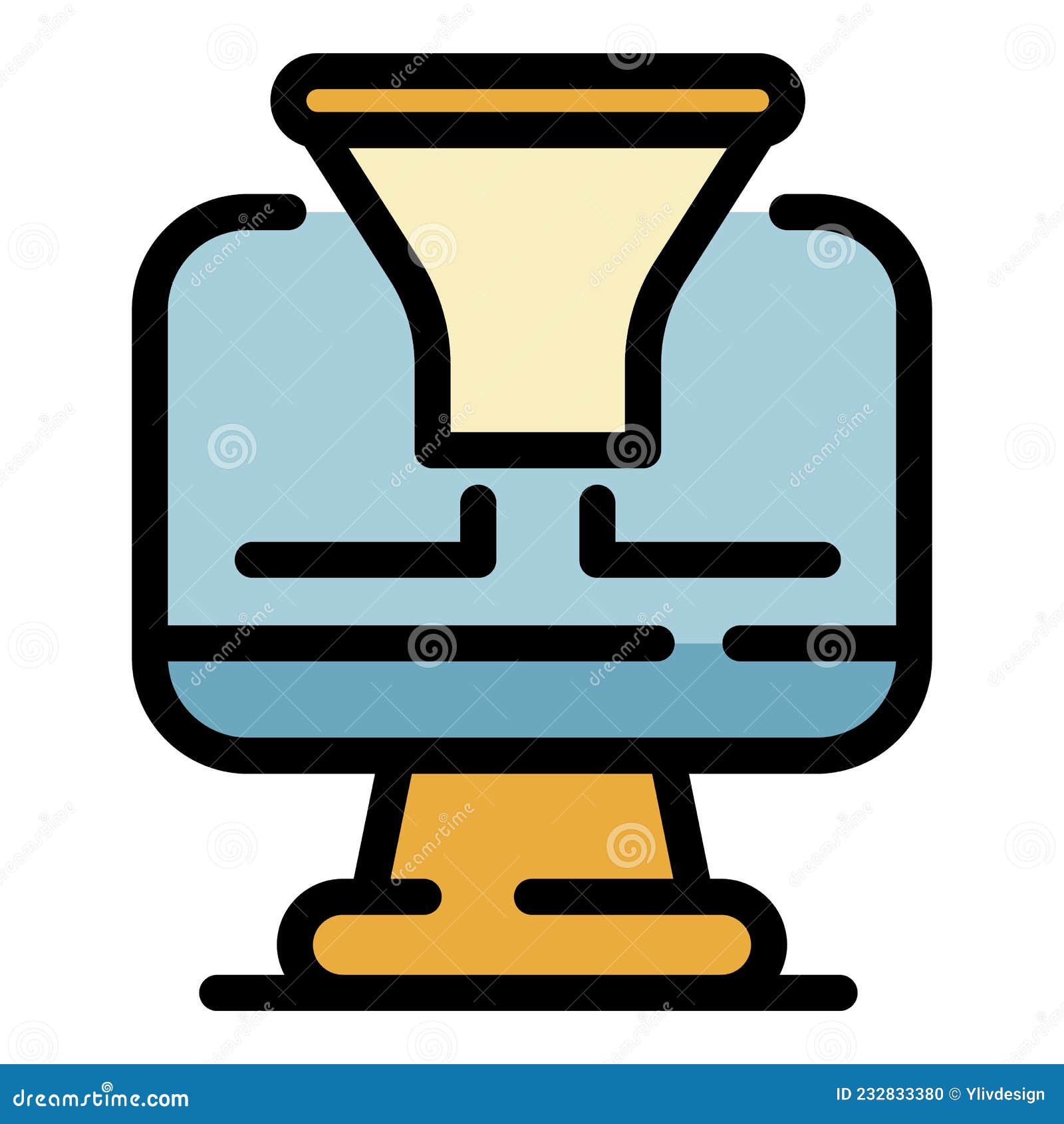 Conversion Funnel Symbol Cartoon Vector | CartoonDealer.com #93343591