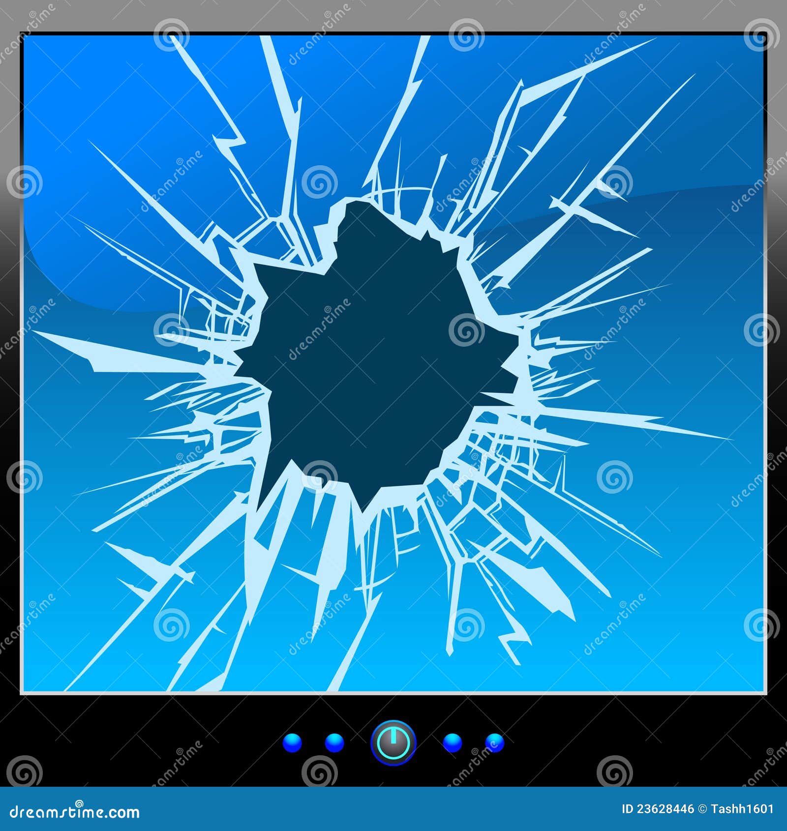 Monitor crack stock vector. Illustration of internet - 23628446