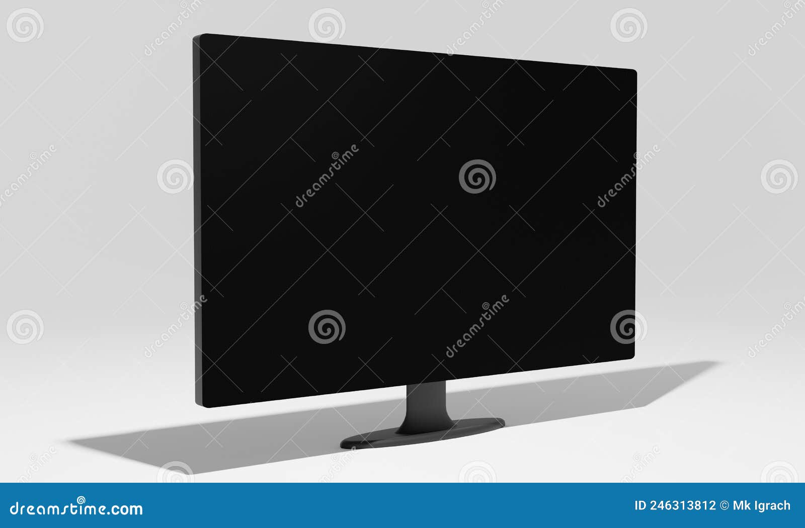 Monitor 3D Render stock illustration. Illustration of laptop - 246313812