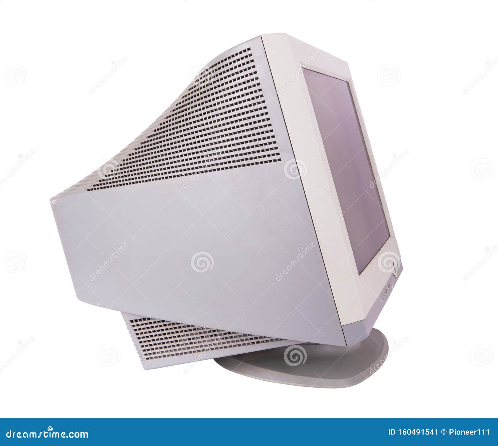 Monitor de equipo antiguo imagen de archivo. Imagen de retro - 160491541