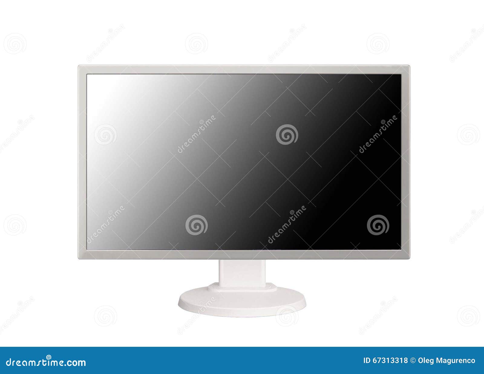 Monitor De HD Aislado En Blanco Stock de ilustración - Ilustración de ...