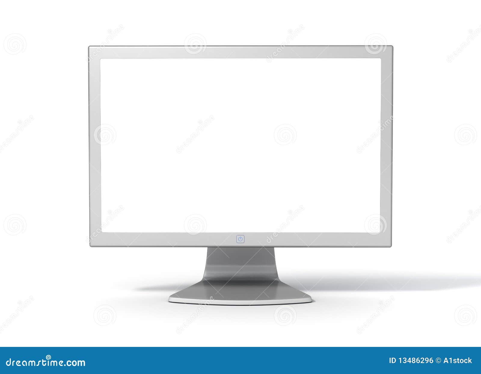 Monitor De La Computadora De Escritorio - Frente Stock de ilustración ...