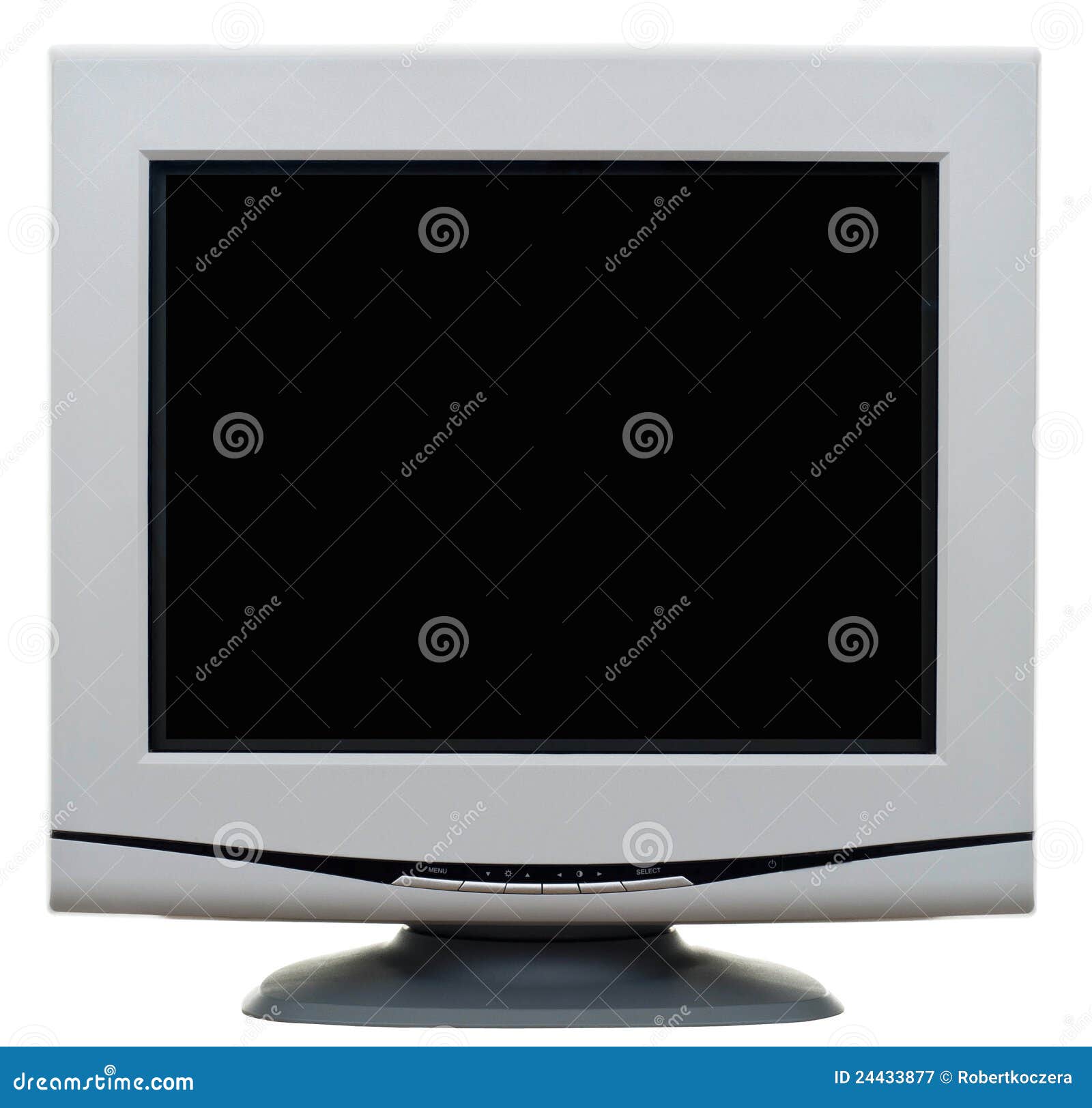 Monitor de la CRT imagen de archivo. Imagen de eléctrico - 24433877
