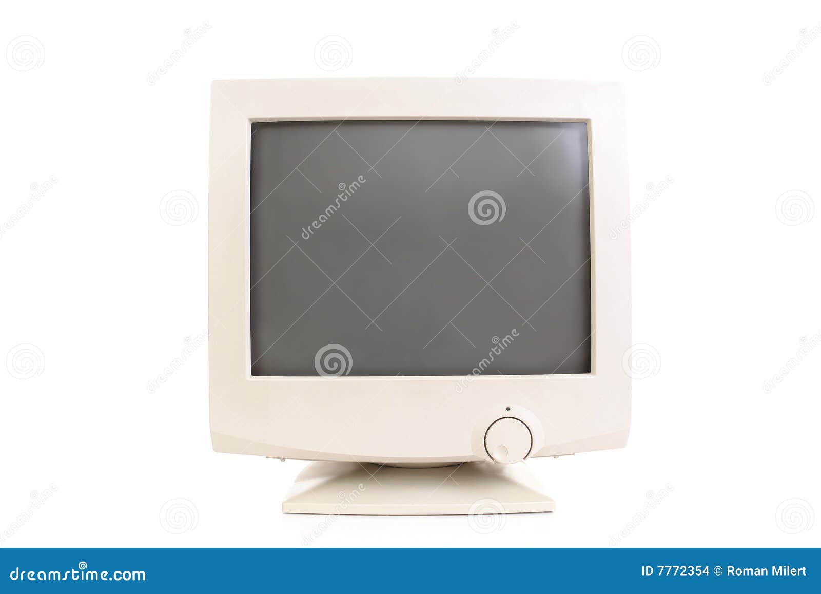 Monitor de la CRT foto de archivo. Imagen de equipo, fondo - 7772354