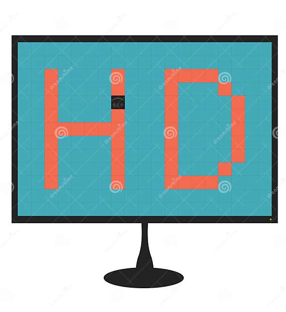 Monitor dead pixel stock vector. Illustration of technology - 40587081