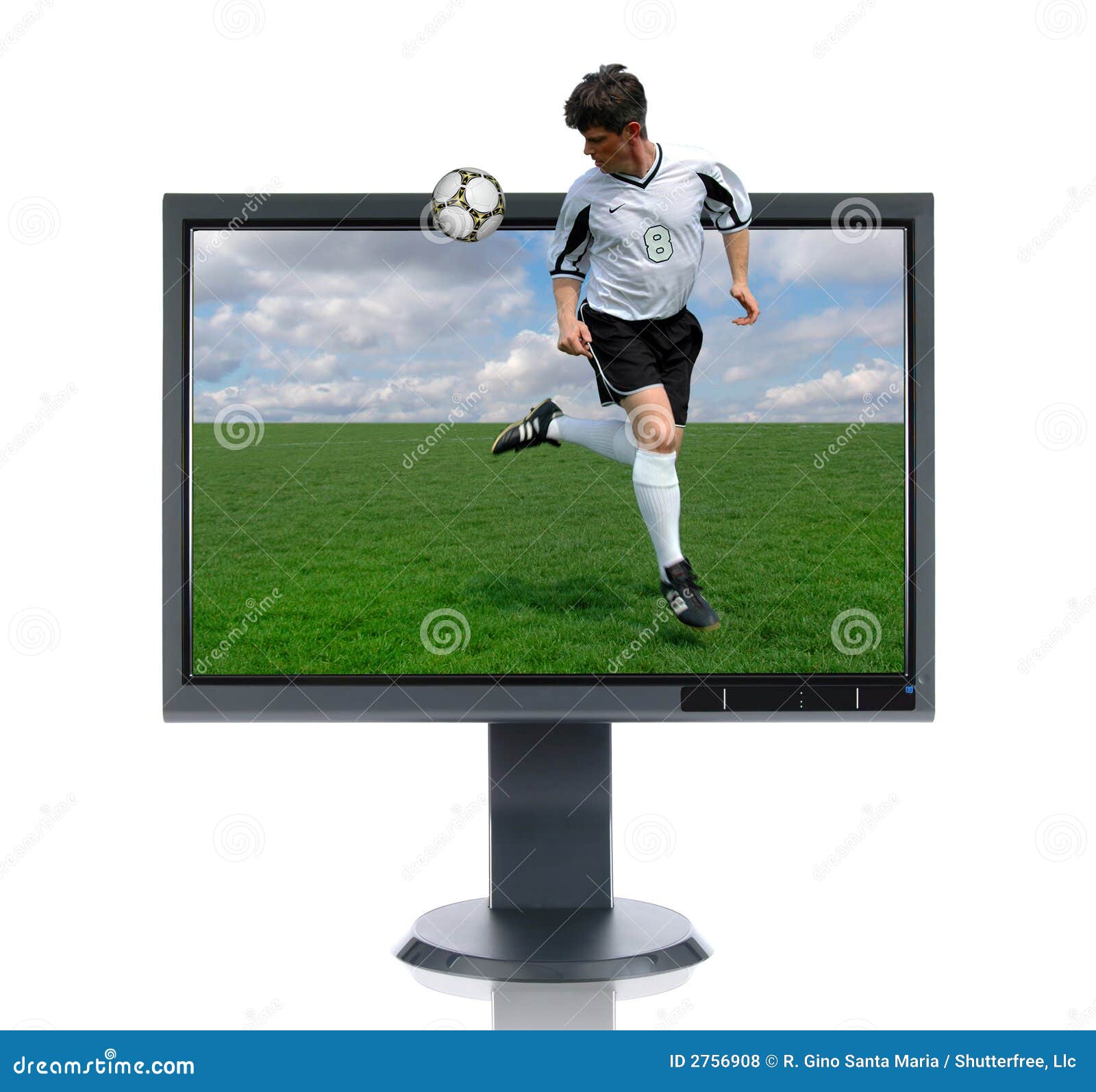 Monitor Del LCD Y Retroceso Posterior Foto de archivo - Imagen de ...