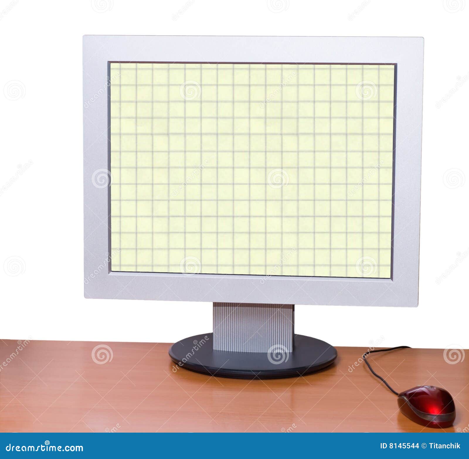Monitor - desktop computer stock photo. Image of visual - 8145544