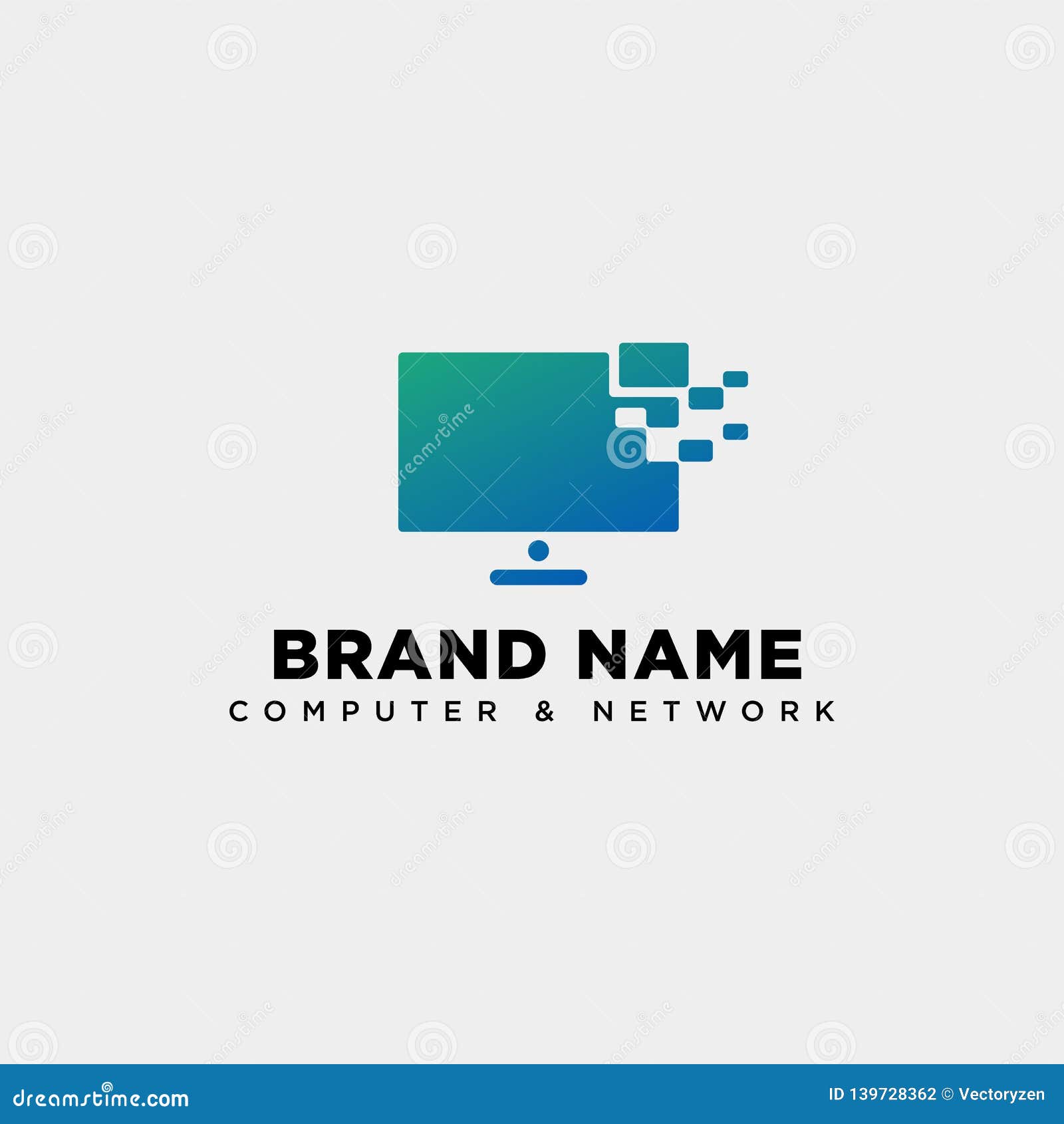 Monitor Digital Technology Logo Template Vector Illustration Icon ...