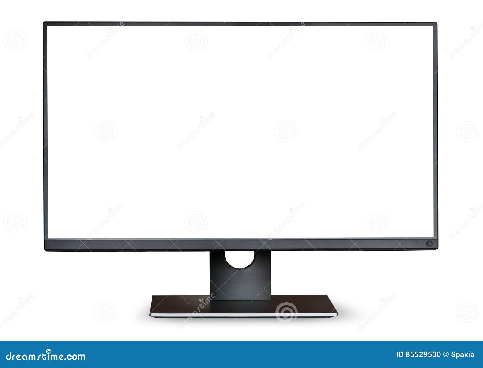 Monitor Do Computador Isolado No Branco Foto de Stock - Imagem de ...