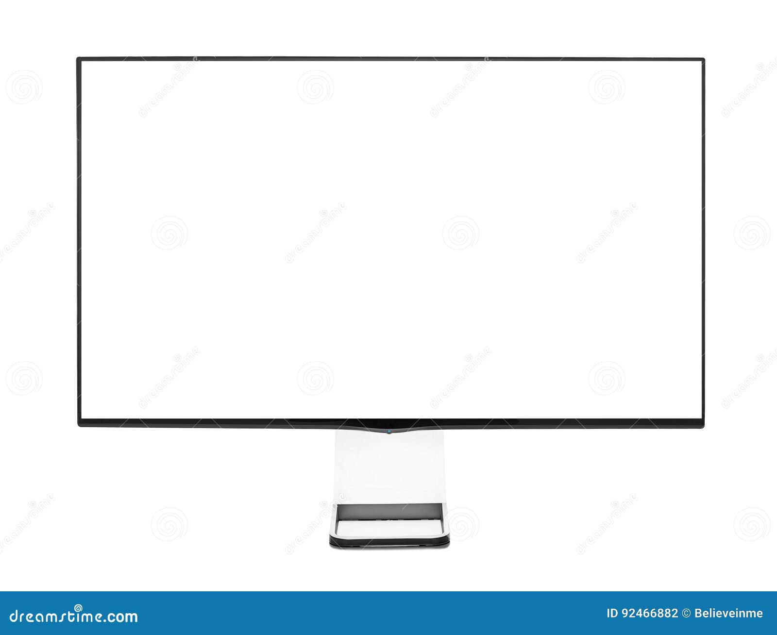 Monitor Do Computador Isolado No Fundo Branco Foto de Stock - Imagem de ...