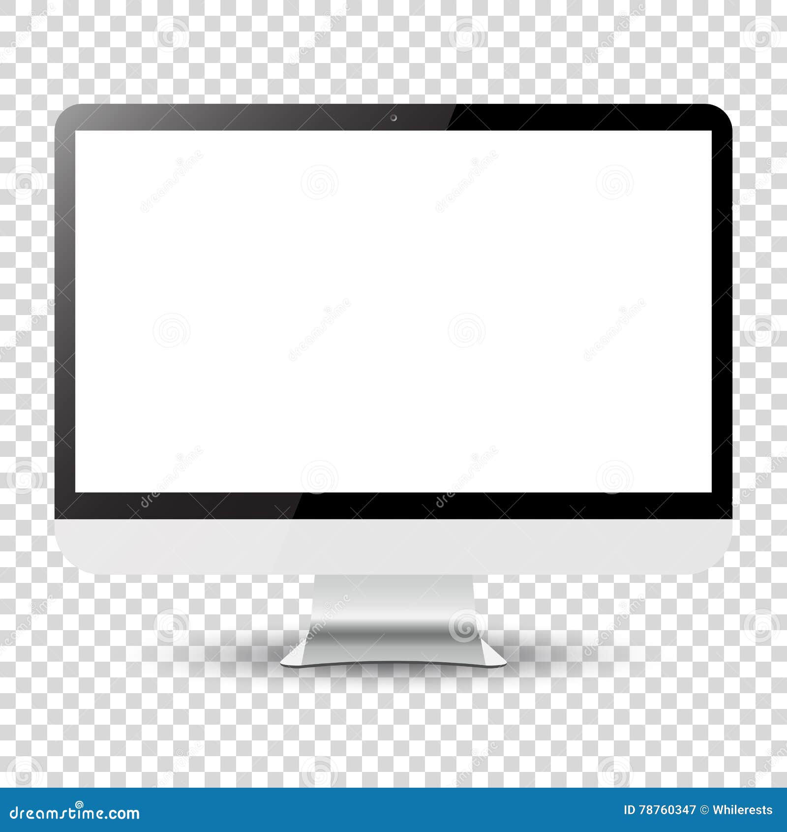 Monitor Do Computador No Fundo Transparente, Vetor Ilustração do Vetor ...