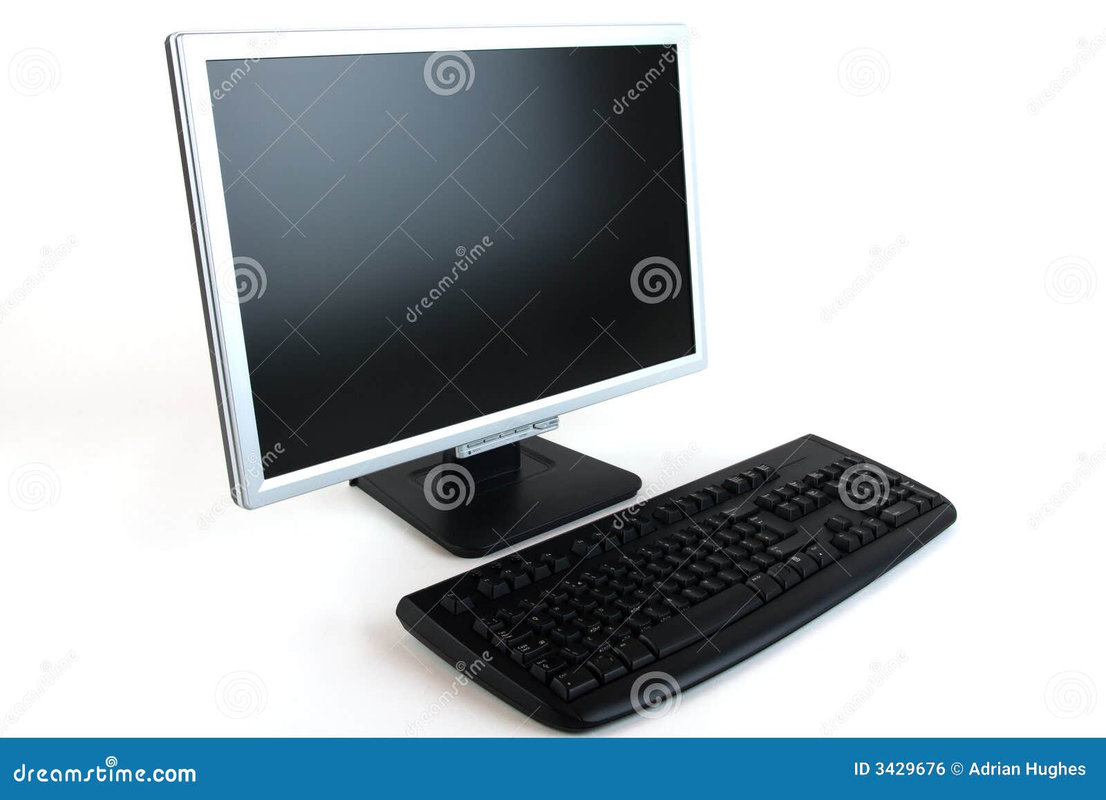 Monitor E Teclado Do Computador Foto de Stock - Imagem de mundo ...