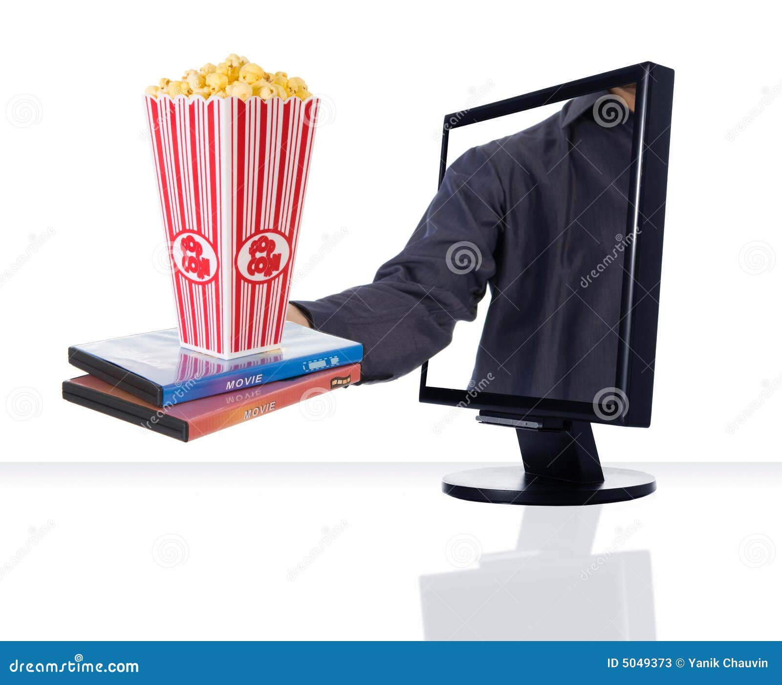 Monitor Entertainment stock image. Image of butter, munch - 5049373