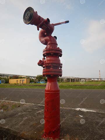 Monitor Fire Hydrant Nozzle Stock Image - Image of light, column: 260326211