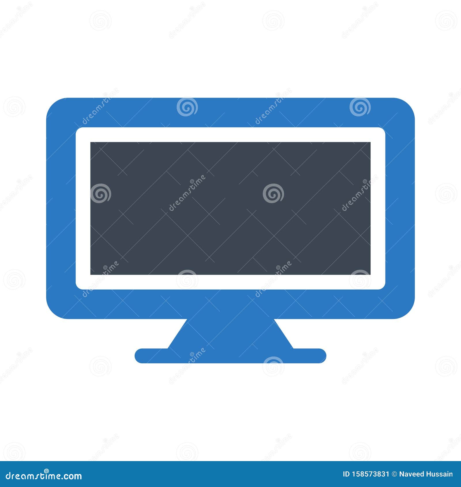 Monitor Flags Glyph Color Vector Icon Stock Vector - Illustration of ...