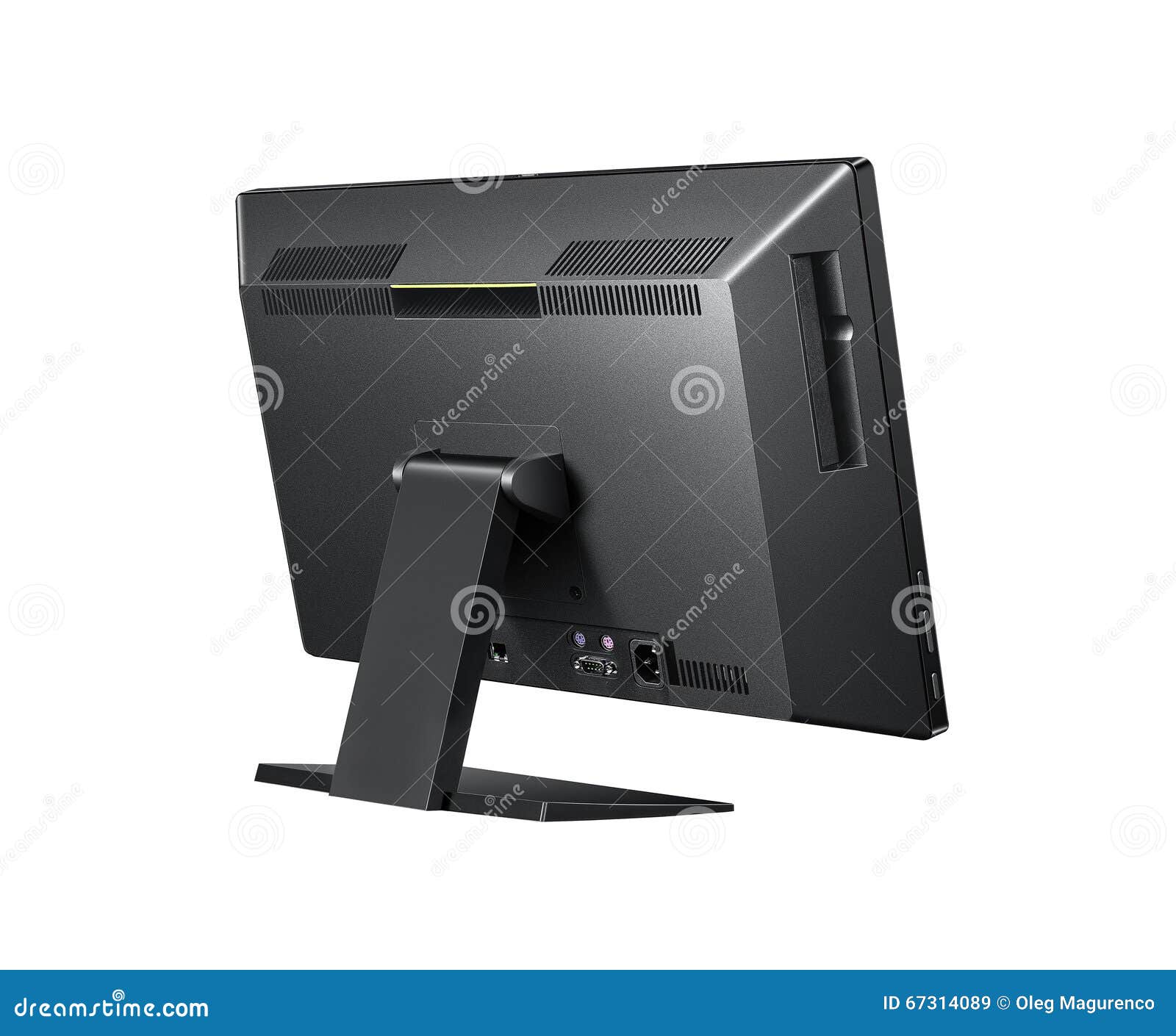 Monitor Fro Behind Royalty-Free Stock Photography | CartoonDealer.com ...