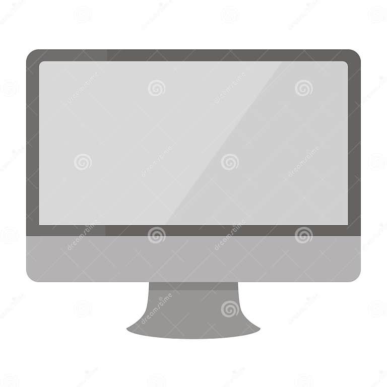 Monitor gray stock illustration. Illustration of object - 82700185
